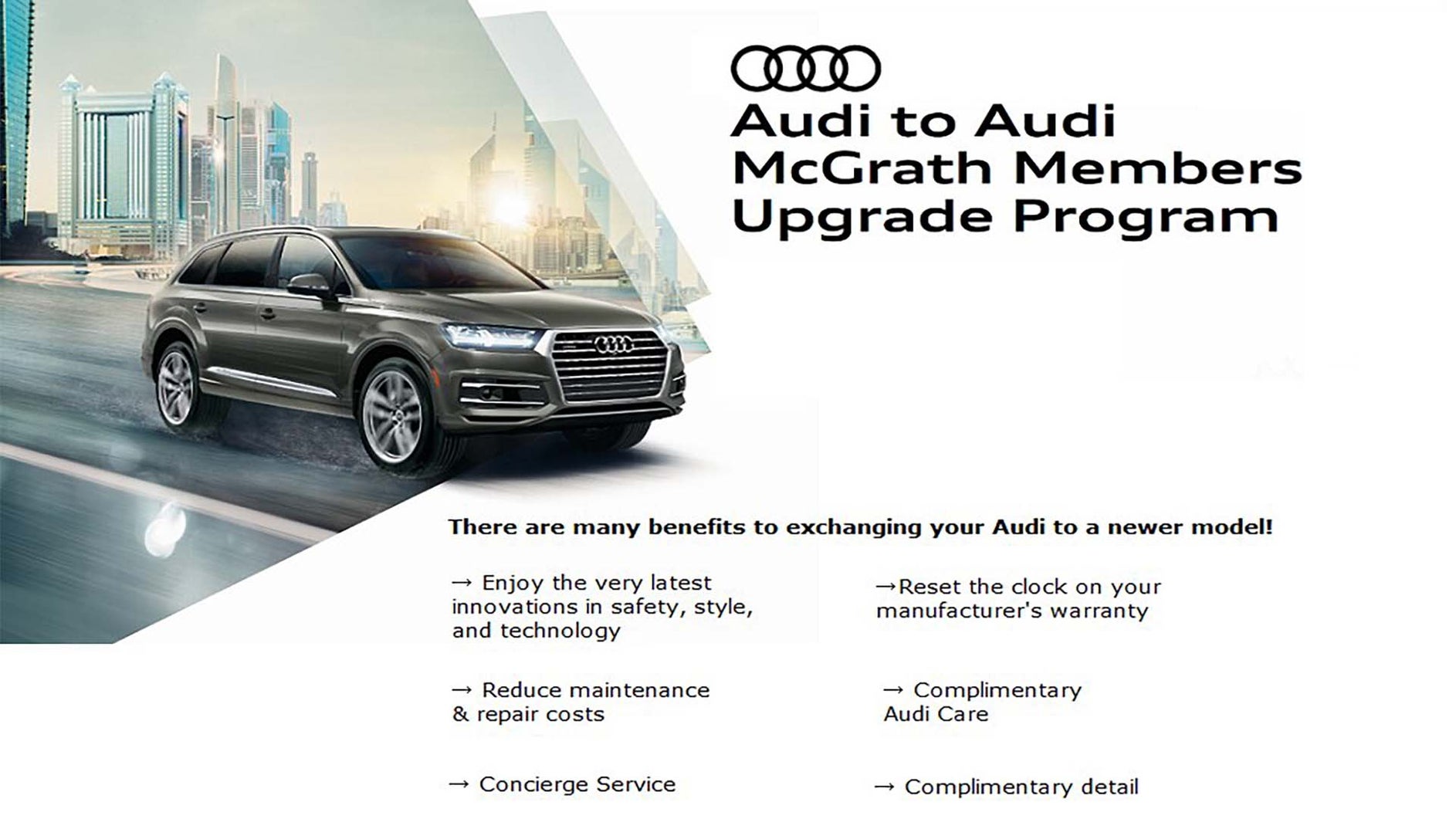 McGrath Loyalty & Upgrade Program | Audi Morton Grove